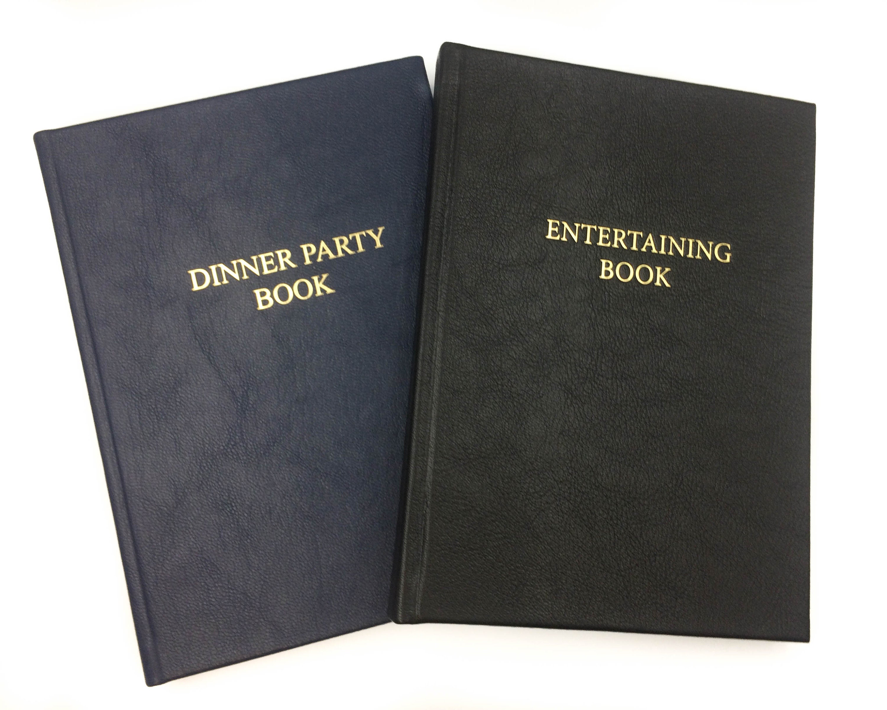 Leather Handmade Dinner Party Book | Entertaining/hostess Book ...