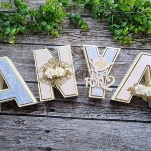 3D Letters / Personalised 3D Letters Nursery Decoration, Themed 3D ...