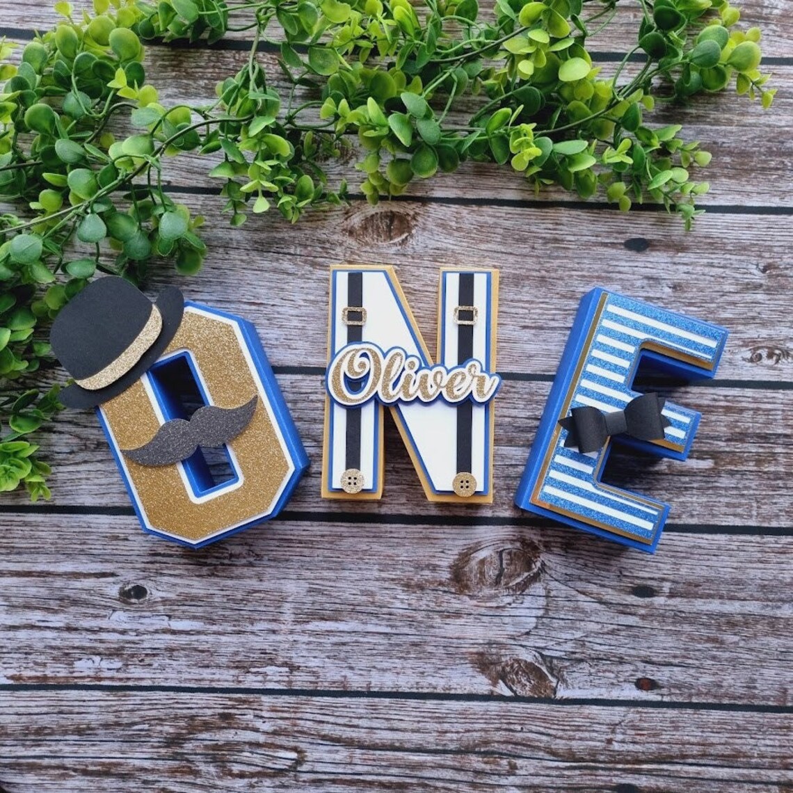 ONE 3D Letters Personalized 3D Lettersmr Onederful Birthday - Etsy