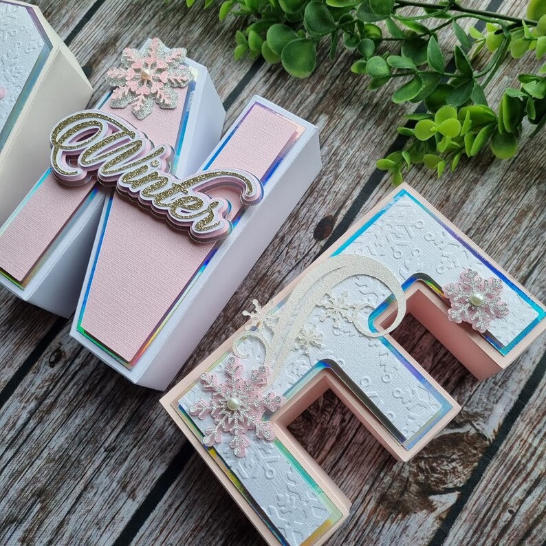 ONE 3D Letters Personalized 3D Letters Winter Onederland - Etsy