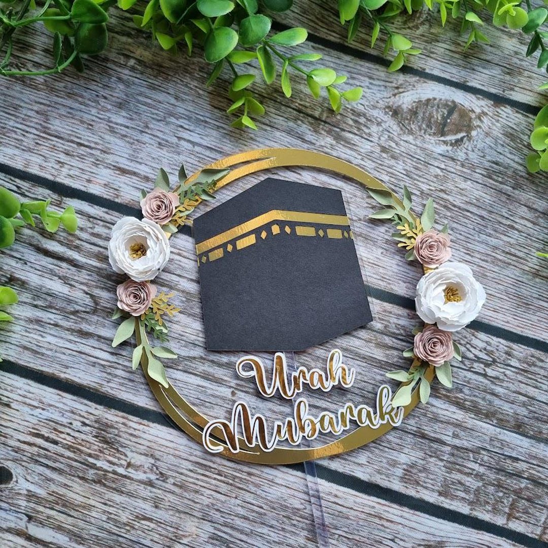 Umrah Mubarak Cake Topper,hajj Mubarak, Ramadan Mubarak, Eid Mubarak ...