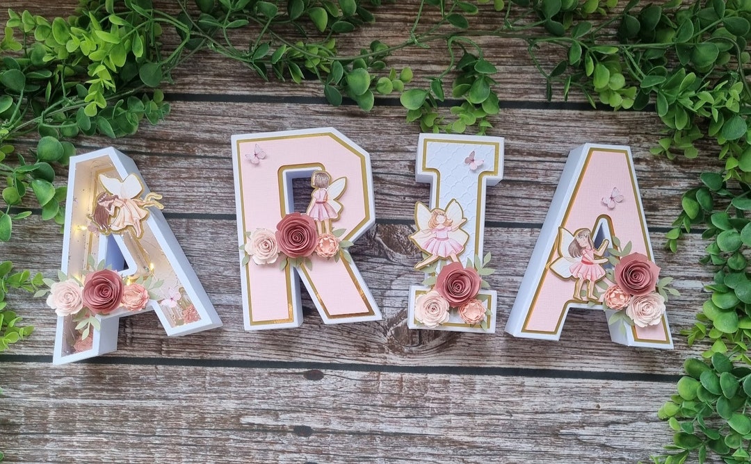 3D Letters / Personalised 3D Letters Nursery Decoration, Themed 3D ...