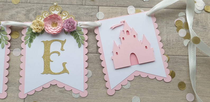 Princess Birthday Banner 1st birthday party princess banner | Etsy