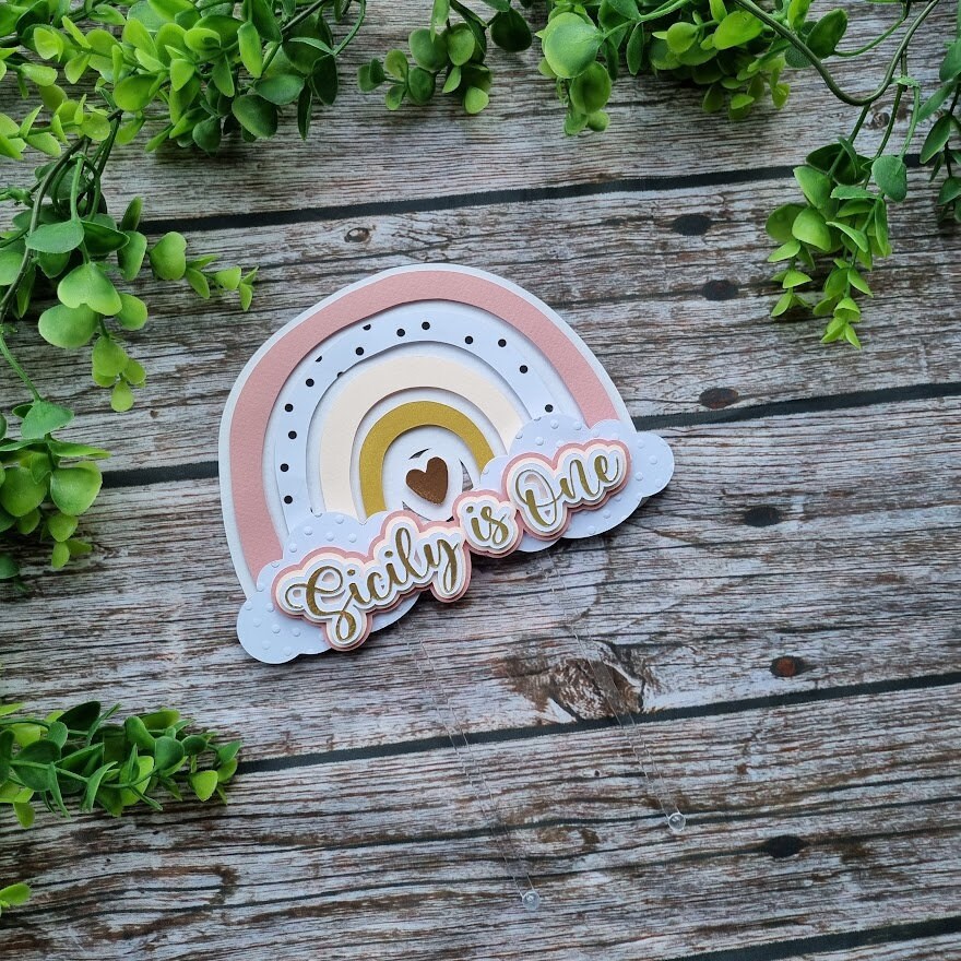 Birthday Banner/boho Rainbow One High Chair Banner/baby - Etsy UK