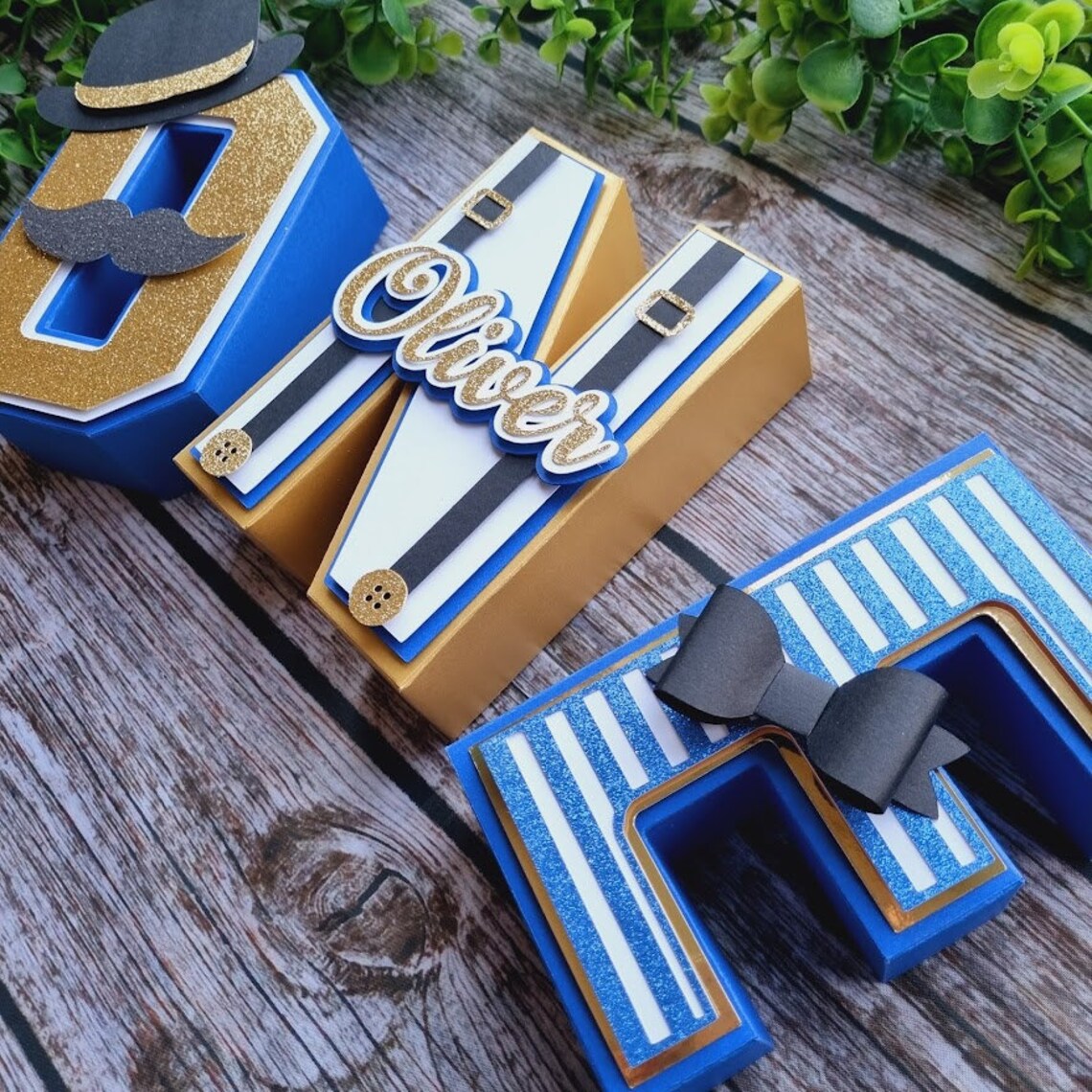 ONE 3D Letters Personalized 3D Lettersmr Onederful Birthday | Etsy