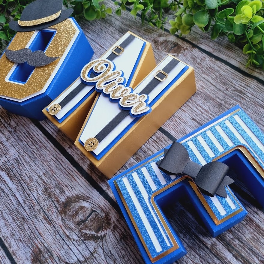 ONE 3D Letters Personalized 3D Lettersmr Onederful Birthday - Etsy