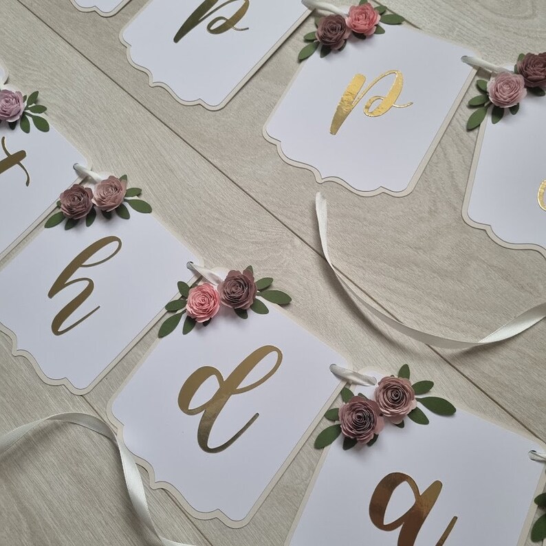 Happy Birthday Banner/ Floral Happy Birthday Banner/ - Etsy