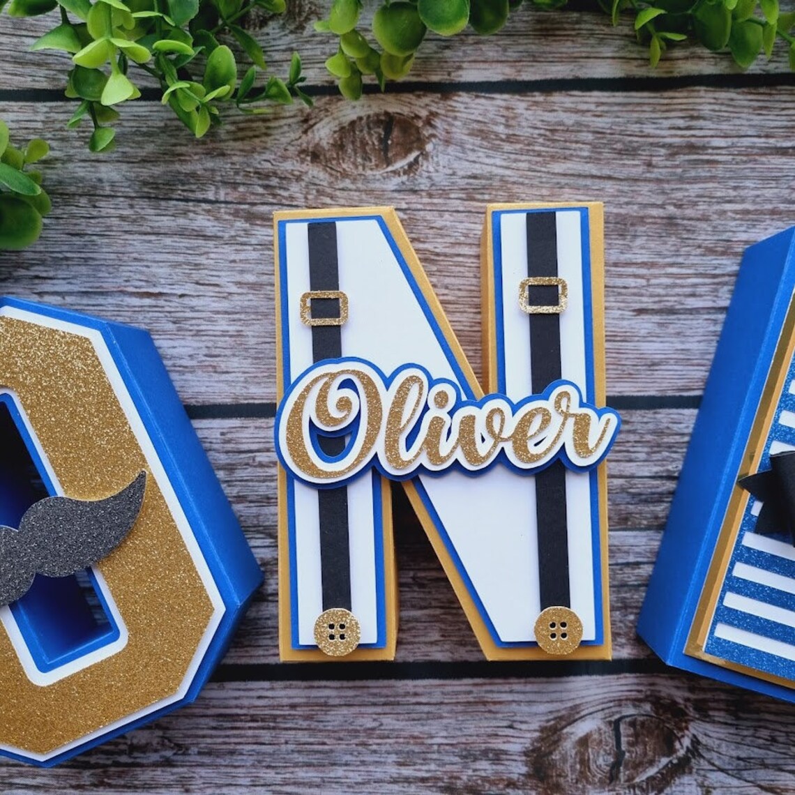 ONE 3D Letters Personalized 3D Lettersmr Onederful Birthday | Etsy