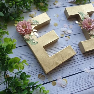 Eid Floral Letters, Free Standing Letters, Paper Mache Letters,eid ...