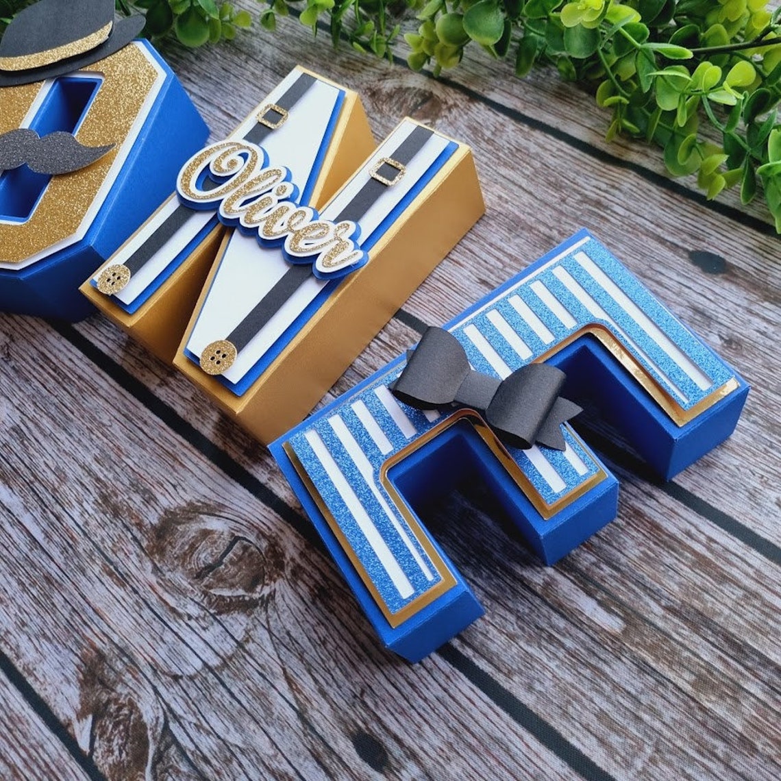 ONE 3D Letters Personalized 3D Lettersmr Onederful Birthday | Etsy