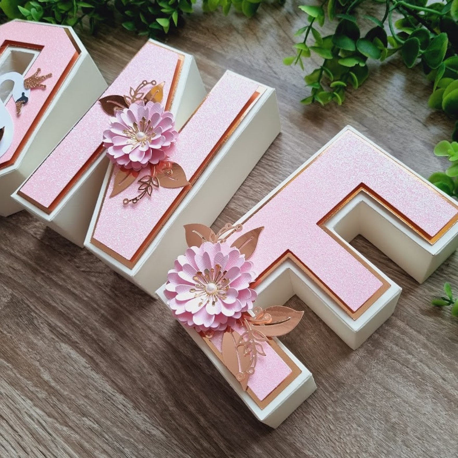 ONE 3D Letters Personalized 3D Letters Swan Birthday Cake | Etsy