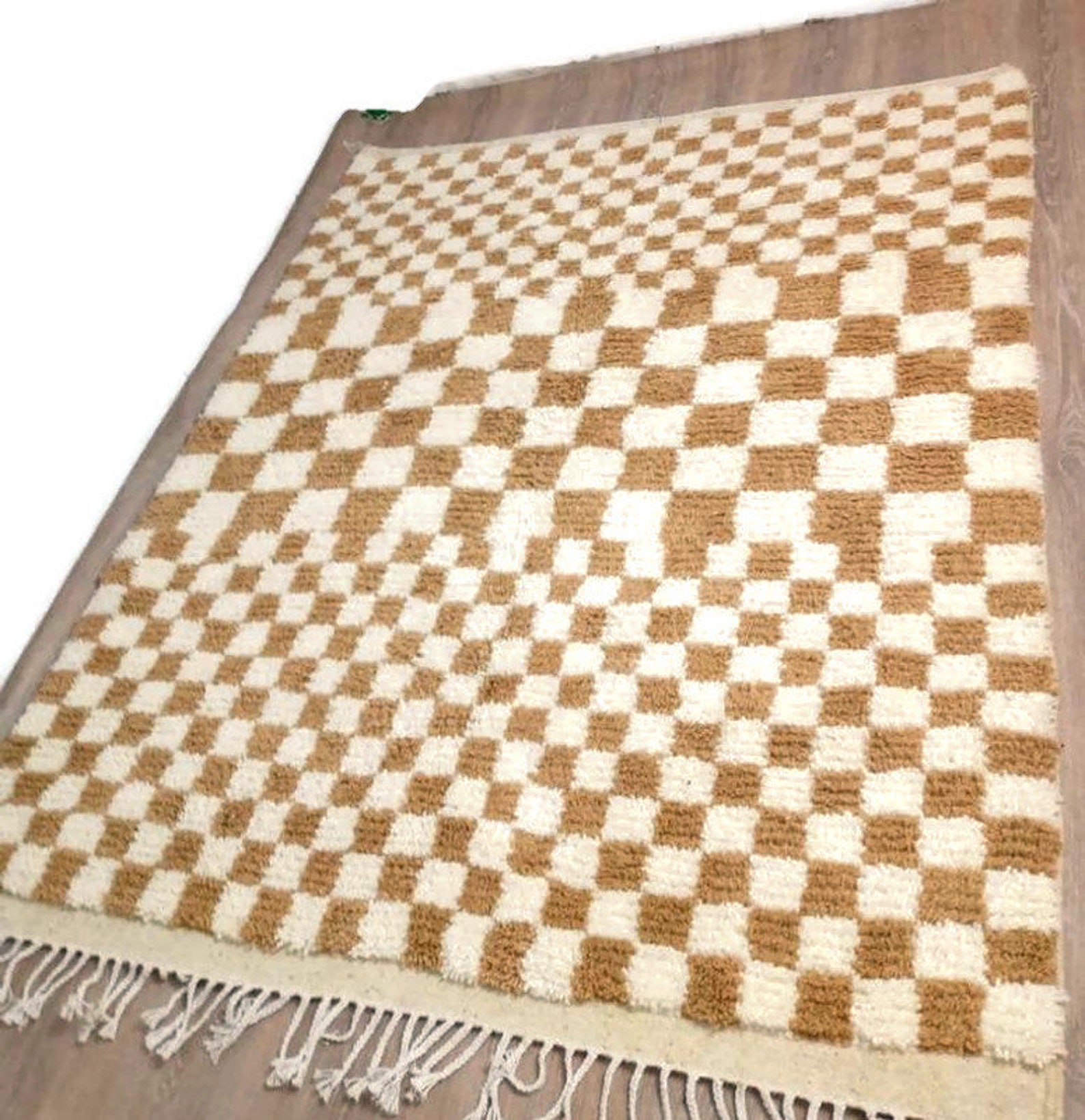 Gorgeous Rug Handmade Carpet Stunning Hallway Checkerboard Runner ...