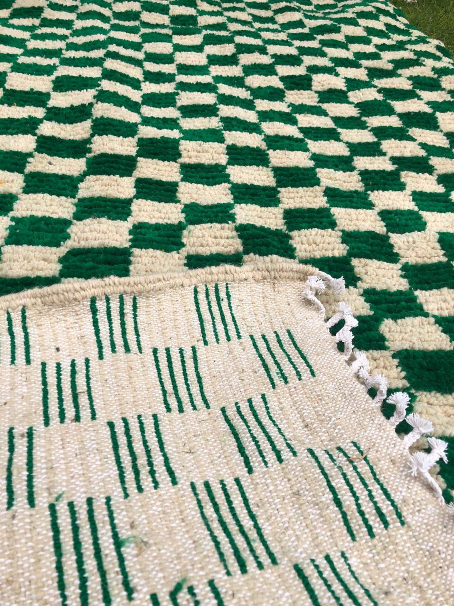Lovely Green Rug Handmade Carpet Berber Runner Teppich Area - Etsy