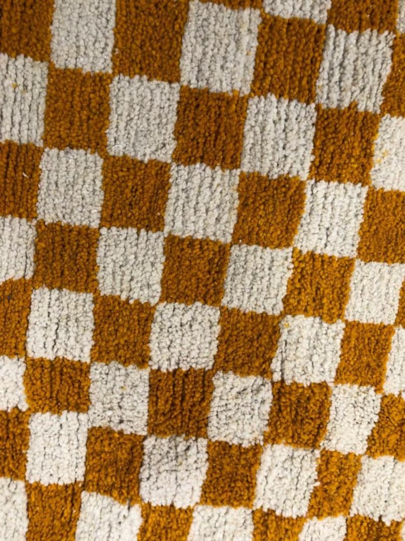 Checkered Rug Handmade Area Moroccan Runner Teppich Carpet" Wool ...