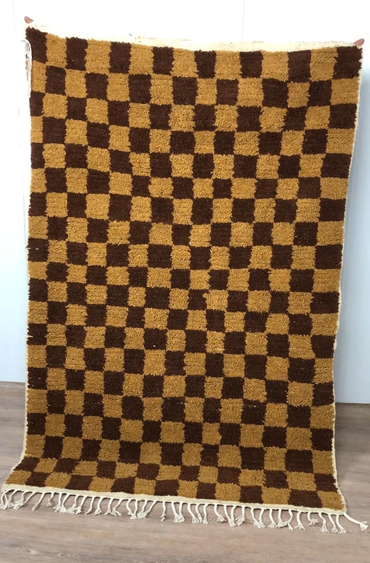 Gorgeous Checkred Rug Stunning Hallway Teppich Area | Etsy