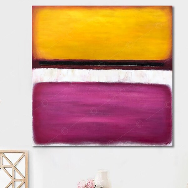 Bright Yellow Art - Etsy