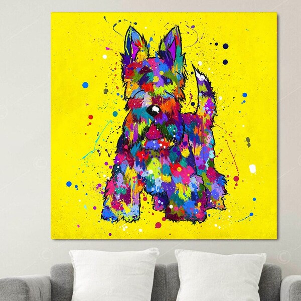 Modern Dog Art - Etsy