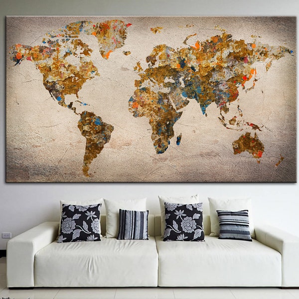 Colorful Map - Etsy