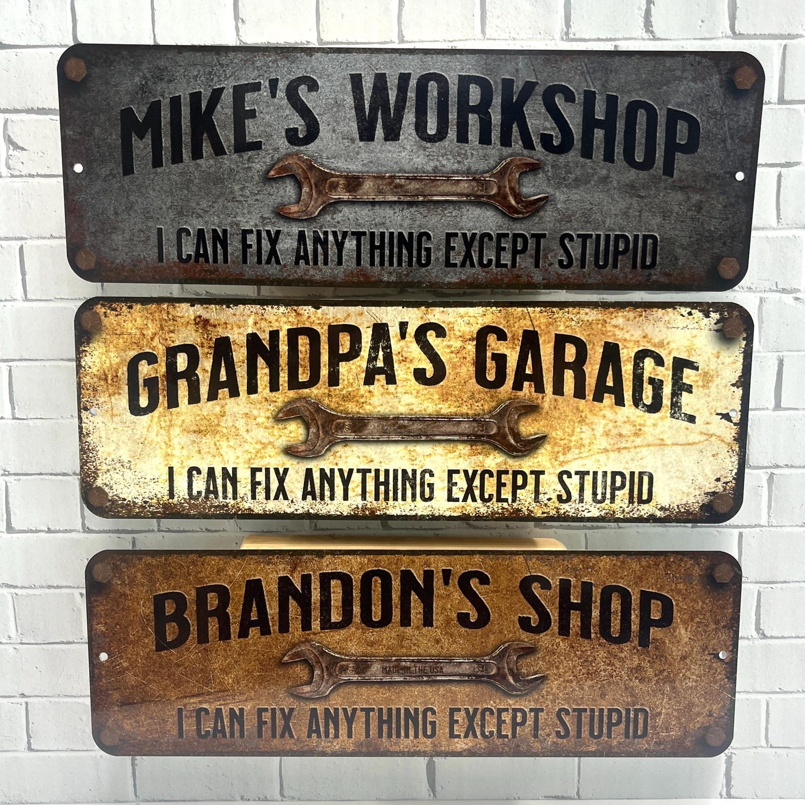 Custom Rusty Garage Sign: Personalized Workshop Decor - Etsy