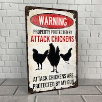 Beware of the Chickens - Etsy