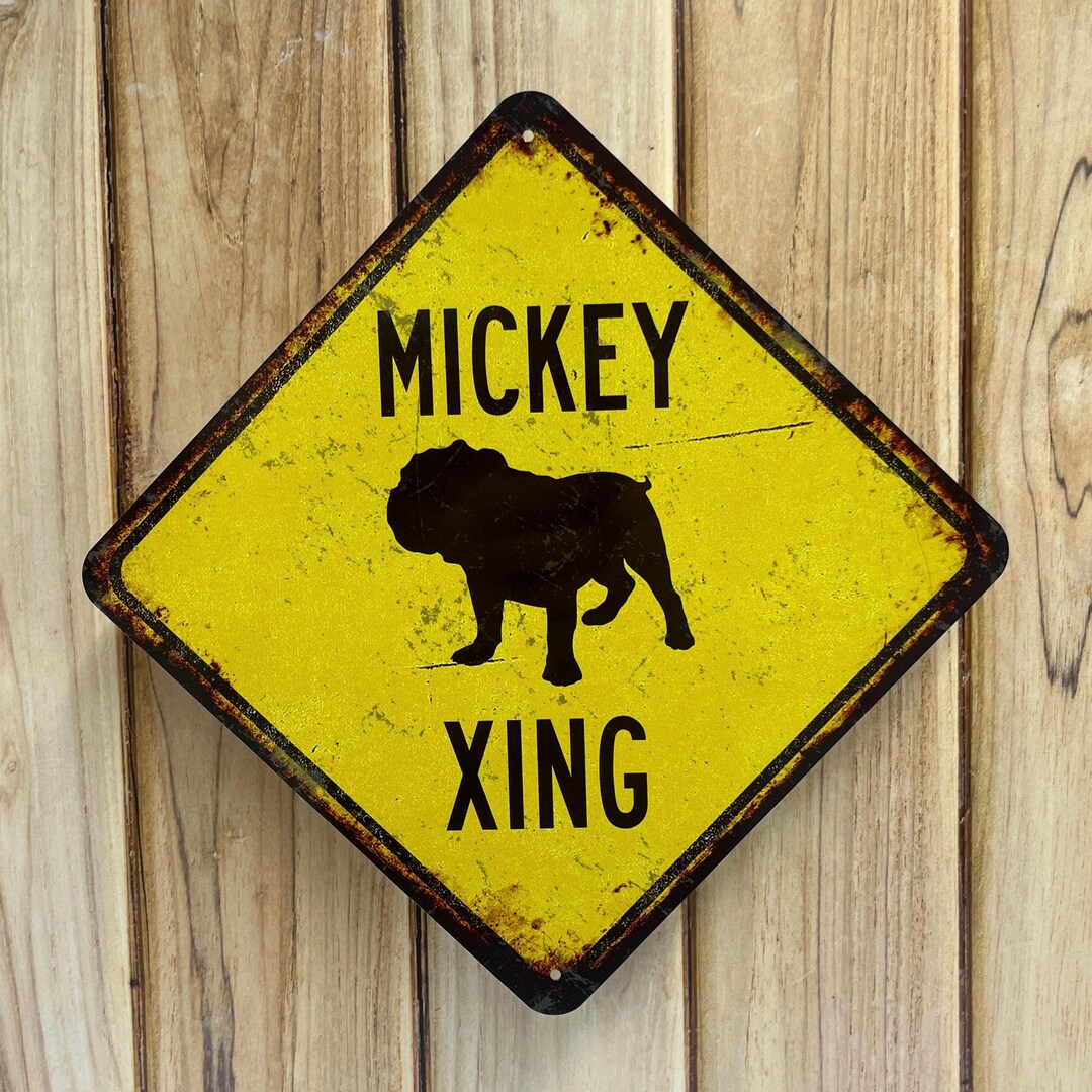 Dog Xing Sign, Custom Dog Crossing Sign, Pick Your Breed, Personalized ...