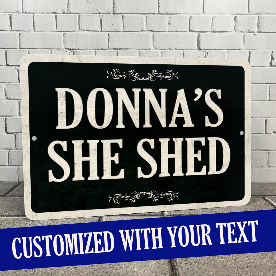 Custom Vintage-style Metal Sign - Your Text - Etsy