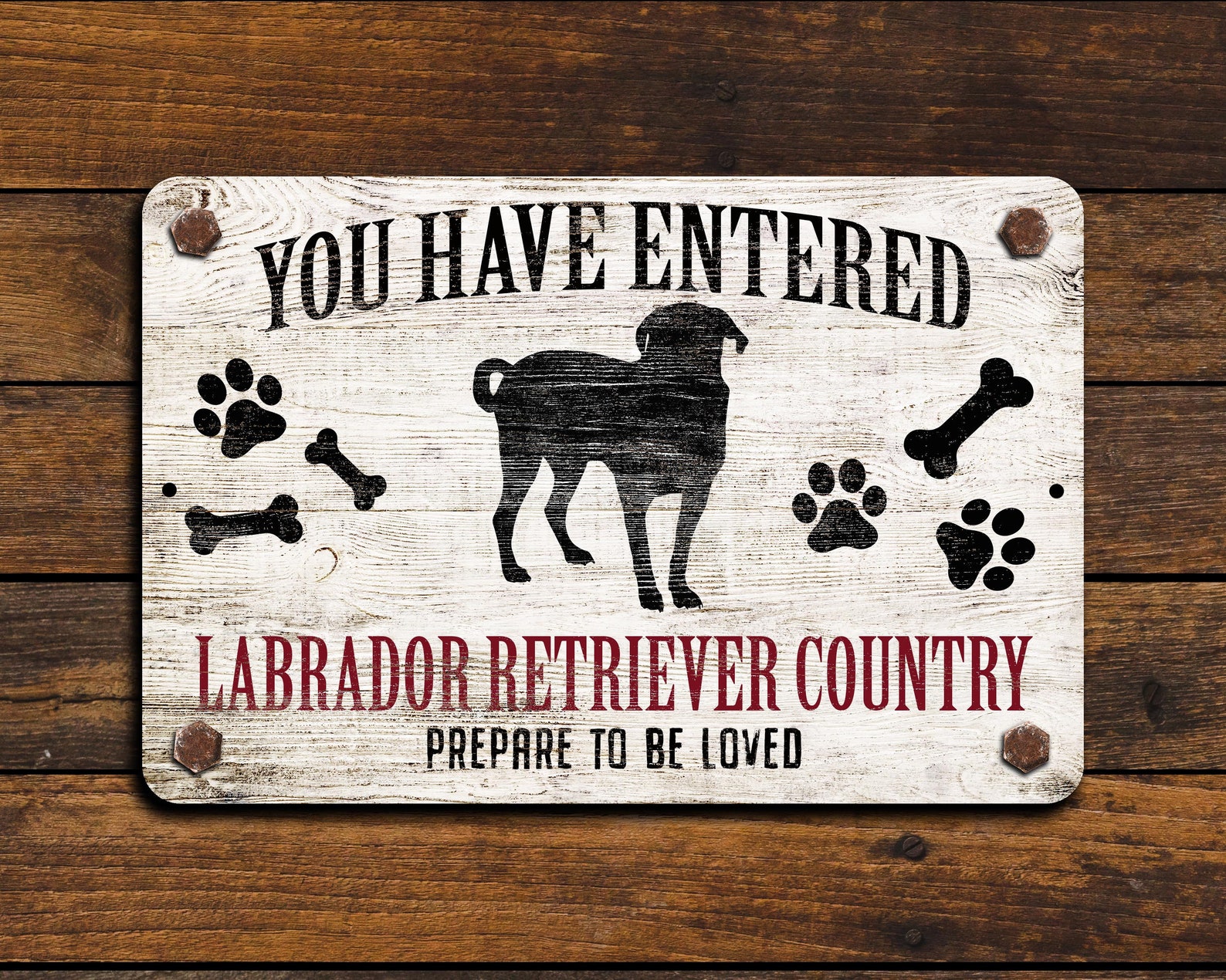 Labrador Retriever Country Funny Metal Sign - Etsy
