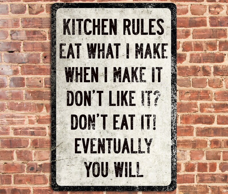 Custom Antique-style White Metal Sign - Etsy