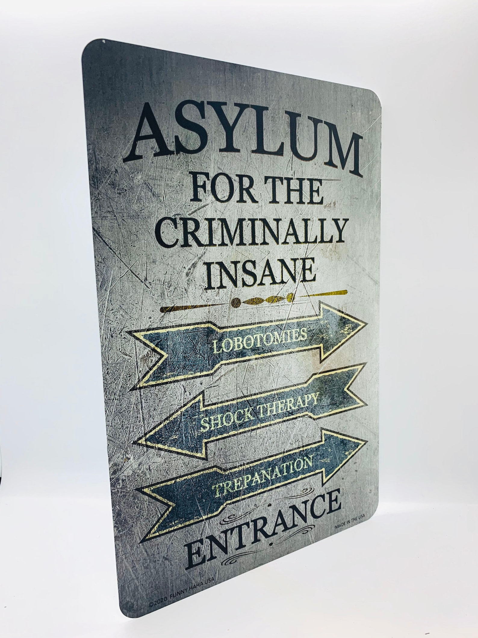Insane Asylum Antique Metal Sign - Etsy