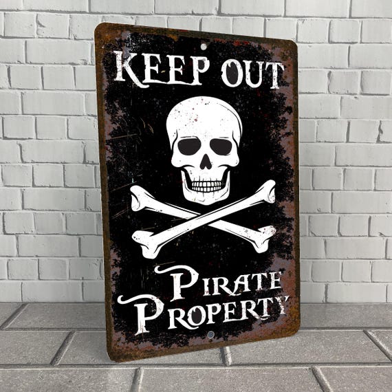 Pirate Theme Signs Custom Pirate Directional Sign. Etsy