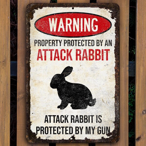Rabbit Sign - Etsy