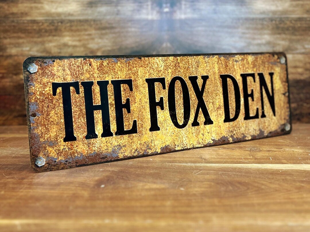 Custom Rusty Vintage-style Aluminum Sign With Weathered Appearance - Etsy