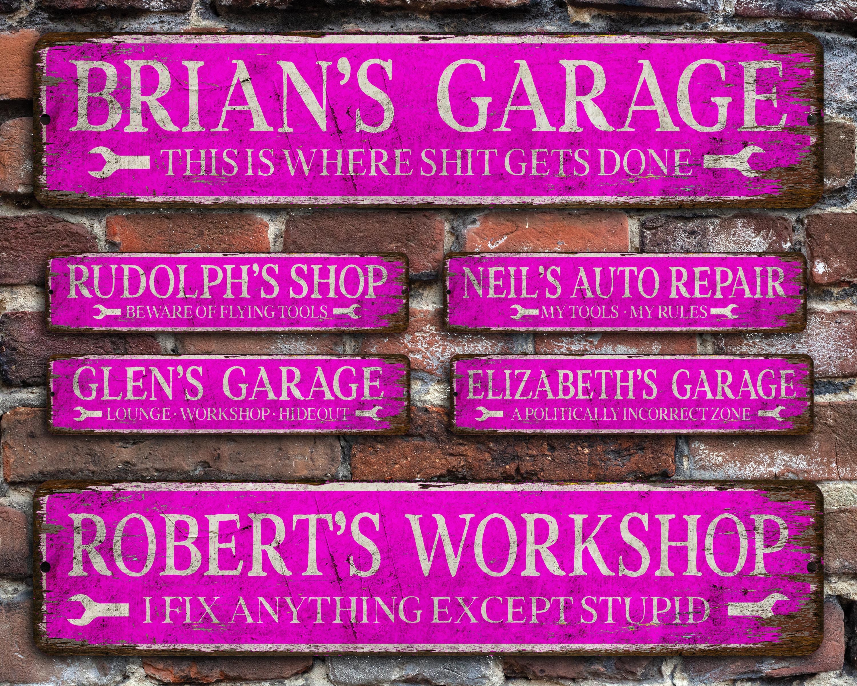 Personalized Garage Sign Custom Workshop Decor Auto Repair - Etsy