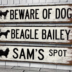 Custom Dog Breed Street Sign: Aluminum Doghouse Decor (4" X 18") - Etsy
