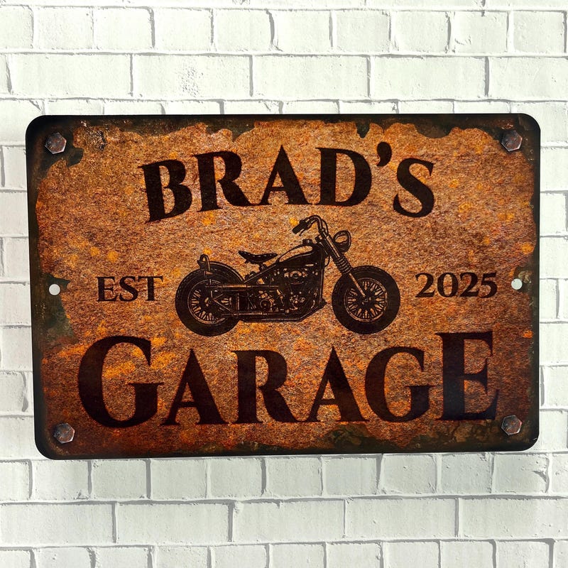Motorcycle Sign - Etsy