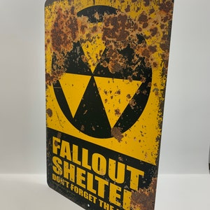 Fallout Shelter Funny Metal Sign - Etsy