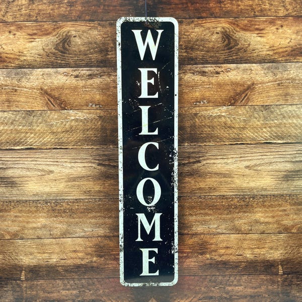 Vertical Welcome Sign - Etsy