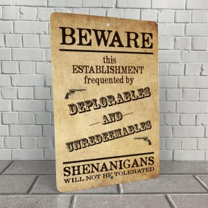 Beware of Rednecks Sign, Funny Gun Themed Bar of Man Cave Decor - Etsy