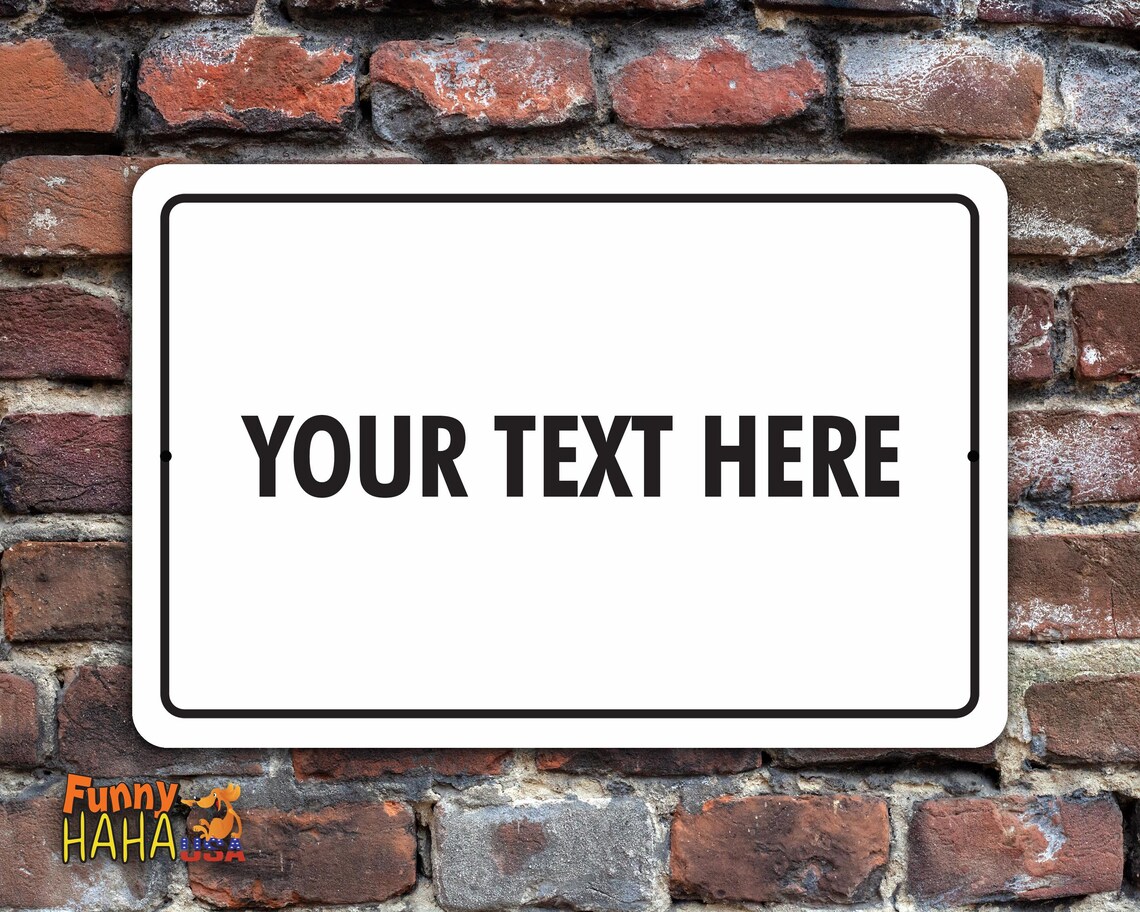 Custom Sign Metal Design With Color Choices - Etsy