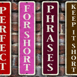 Custom Vertical Sign | Vintage Design | 6 Color Choices | Weatherproof ...