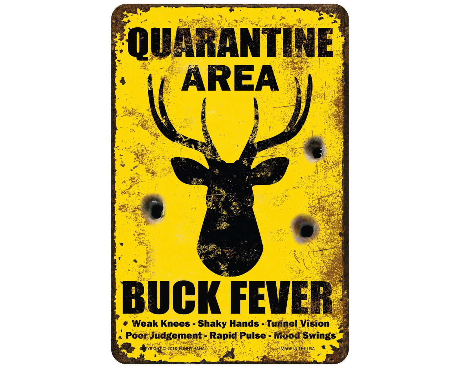 Buck Fever Funny Metal Sign for Hunters Great Gift for - Etsy