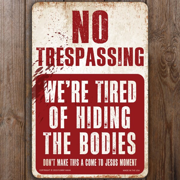 Funny Metal Signs - Etsy