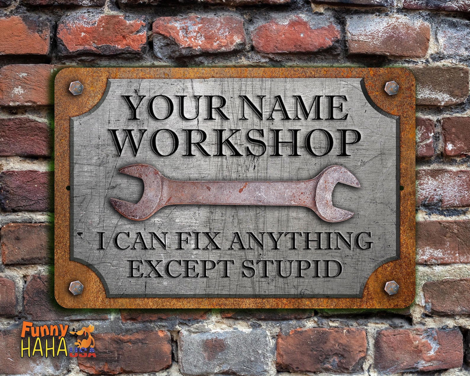 Custom Garage Sign Personalized Workshop Sign Can't Fix - Etsy