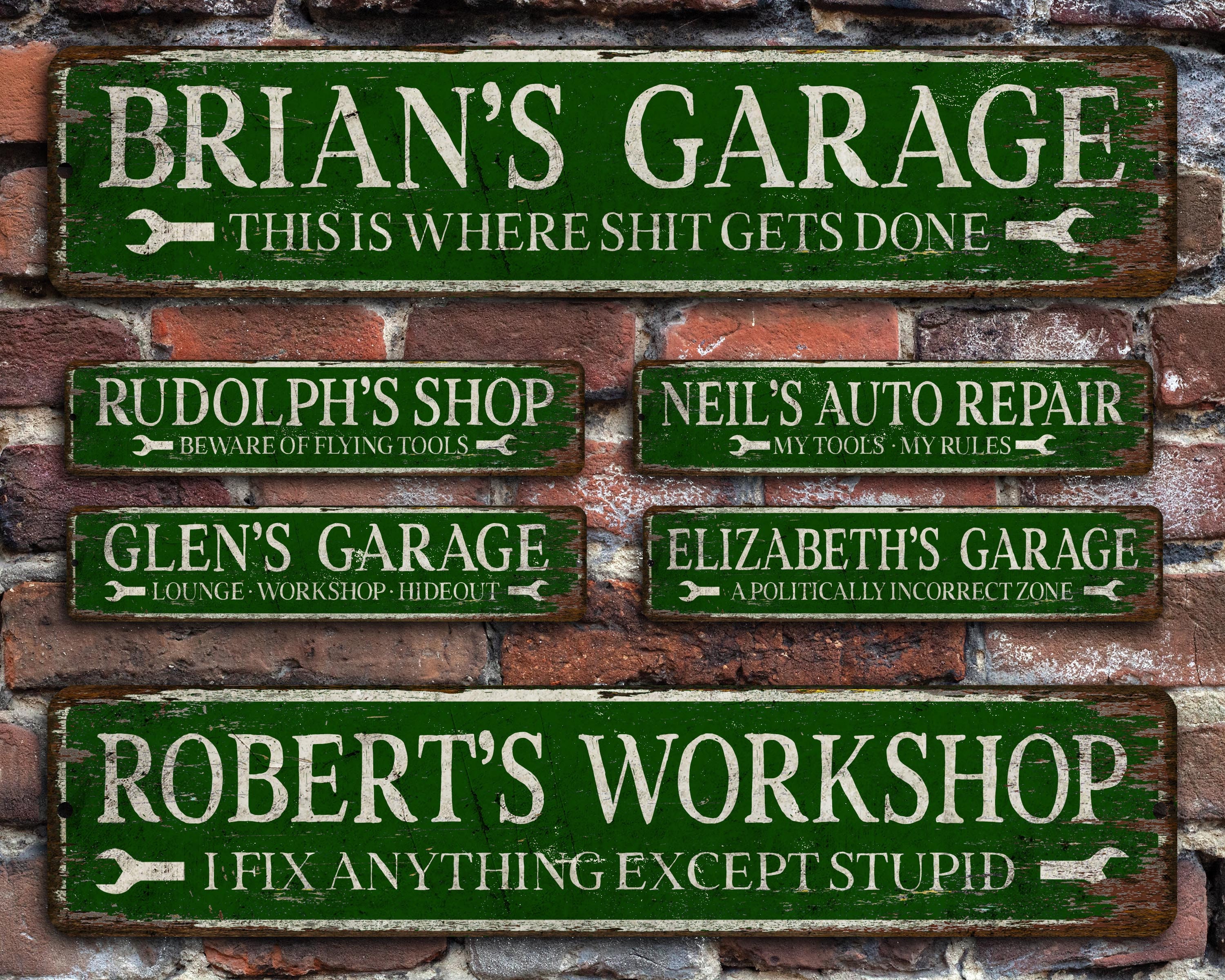 Personalized Garage Sign Custom Workshop Decor Auto Repair - Etsy