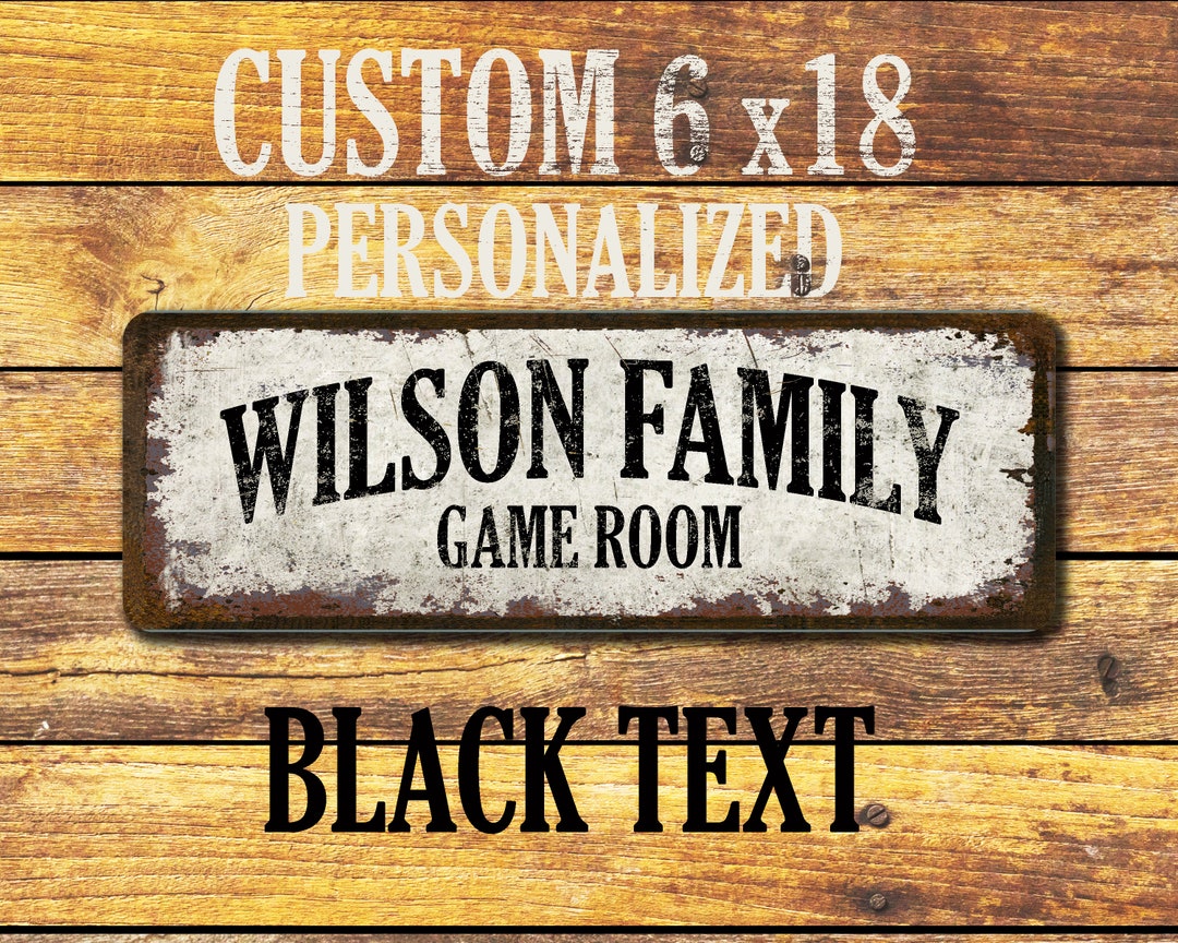 Custom Arched Text Rustic Style Metal Sign With Weathered Appearance 6 ...
