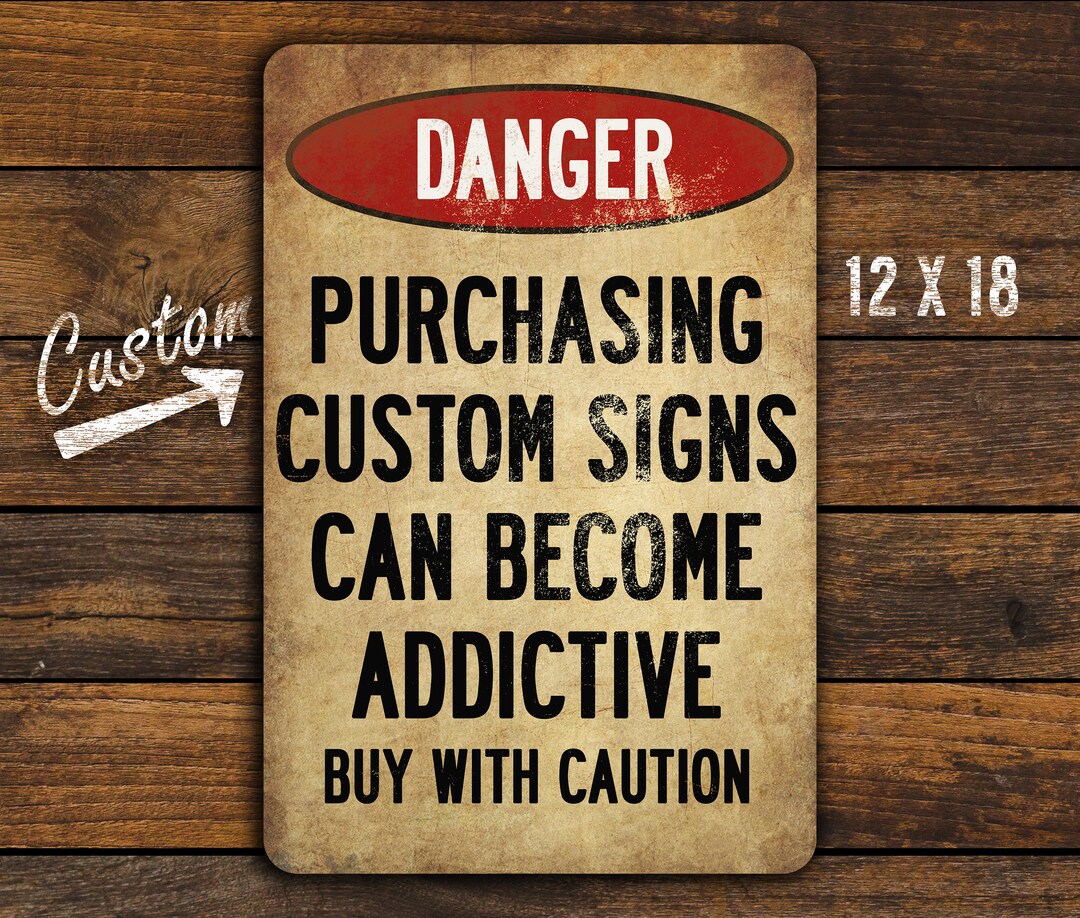 Custom Aged Parchment Rustic Metal Sign - Etsy