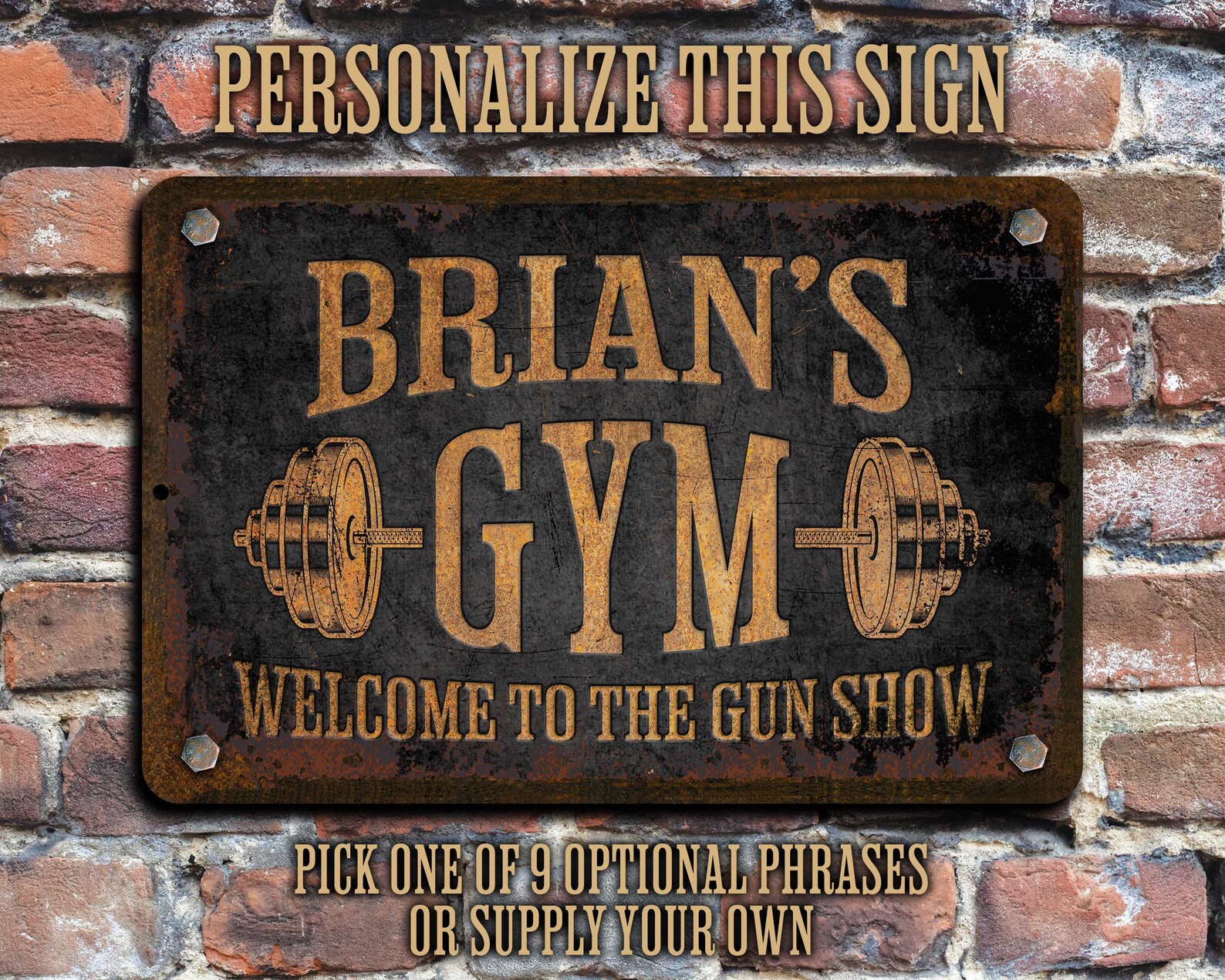 Personalized Gym Sign Custom Home Gym Decor Fitness Wall - Etsy