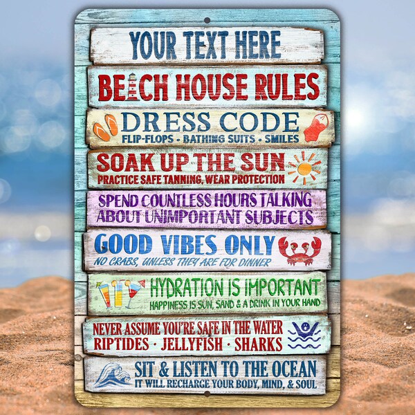 Funny Beach Signs - Etsy