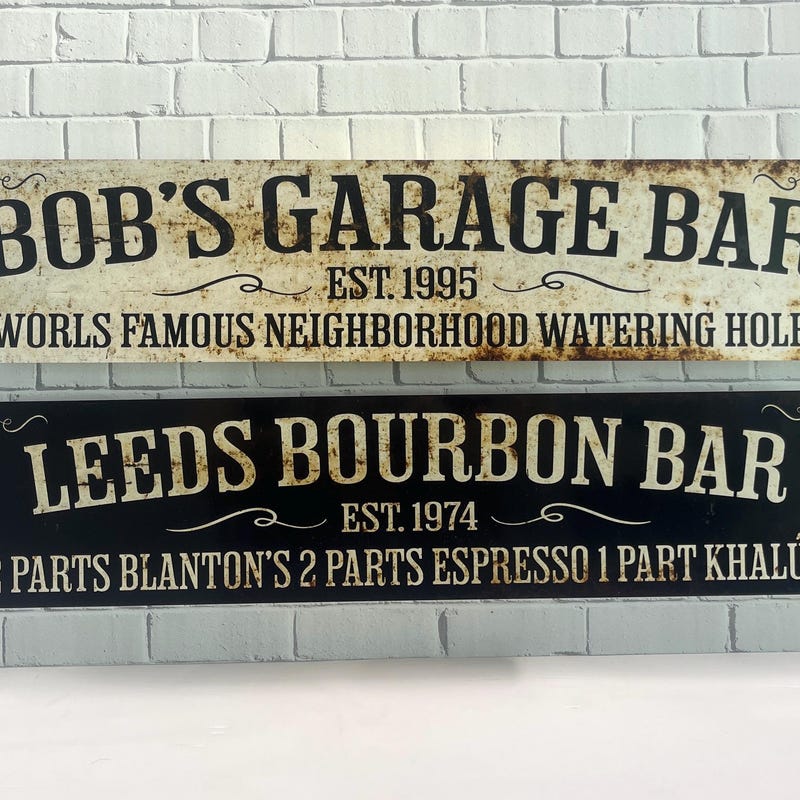 Custom Bar Sign - Etsy