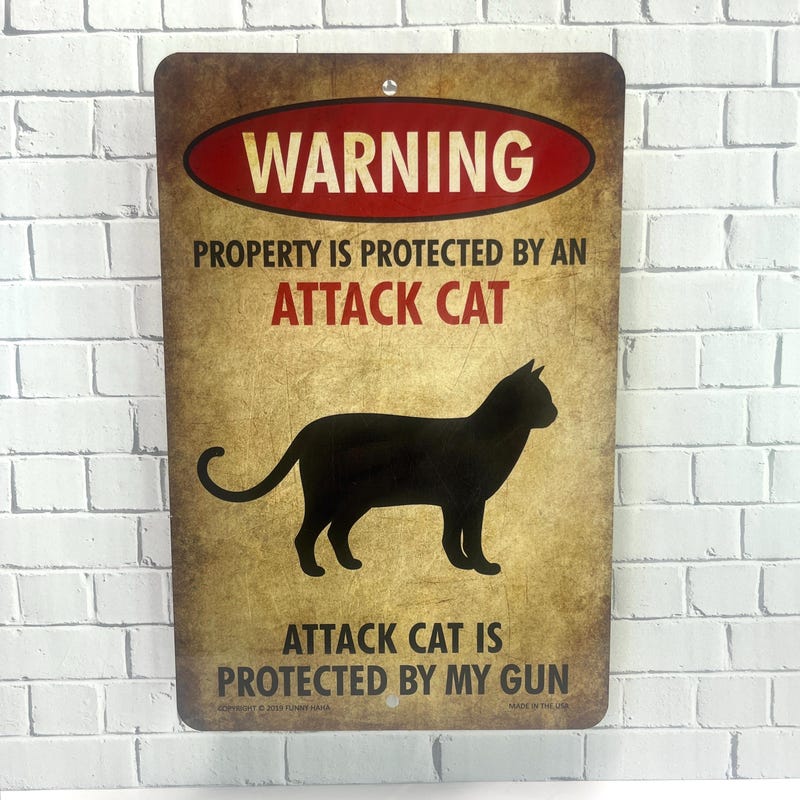 Funny Cat Signs - Etsy